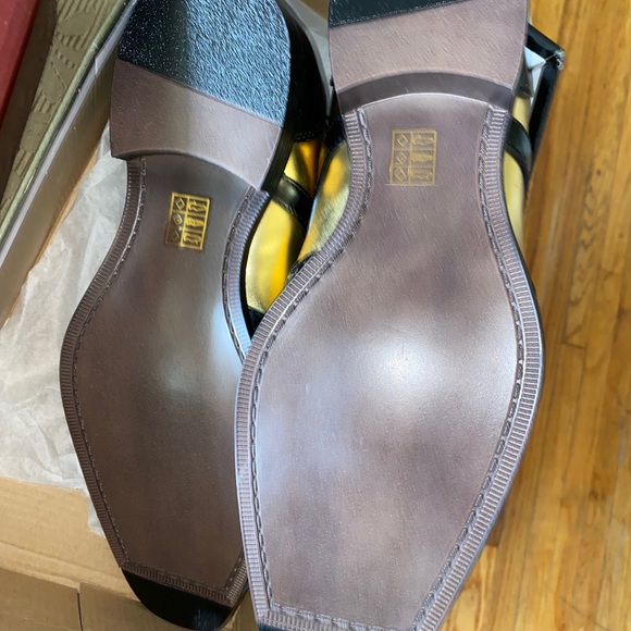 boland | Shoes | Mens Oxford Boland Tuxedo Dress Shoes Black Gold 95 ...